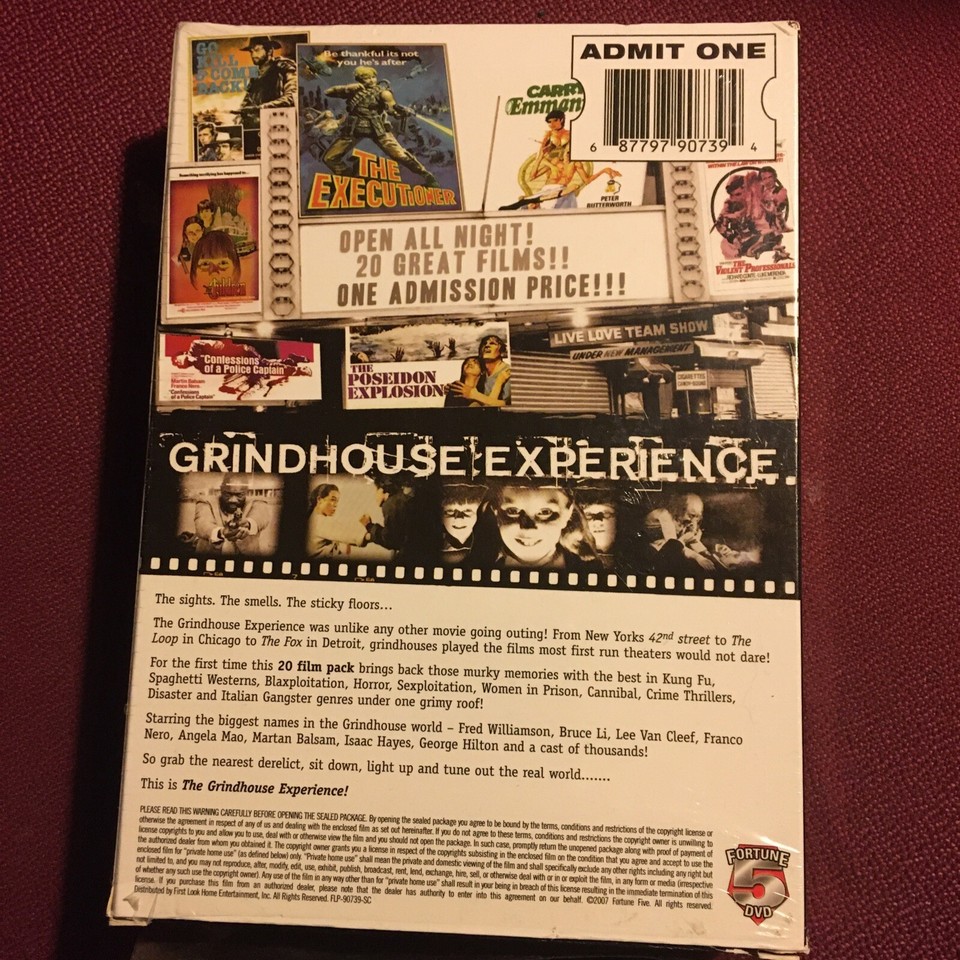 The Grindhouse Experience - 20 Film Feature Collection (DVD, 2007, 5 ...