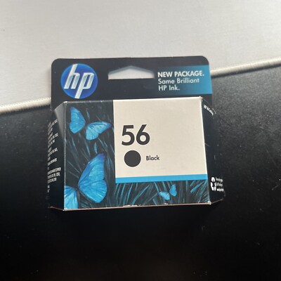 HP 56 (C6656AN#140) Black Ink Cartridge 725184712326| eBay
