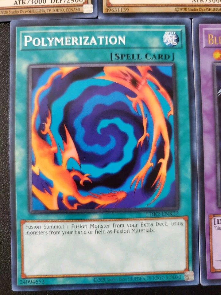 YUGIOH SET BLUE EYES WHITE ULTIMATE DRAGON POLYMERIZATION SPIRIT DRAGON ...