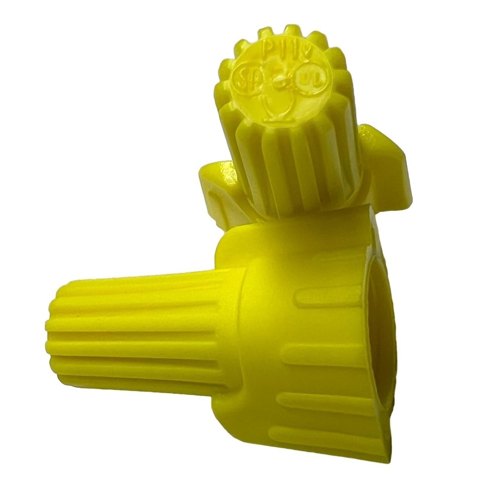 Yellow Winged Wire Connectors Nuts 500 PCs, Dicio Twist Wire Cap ...