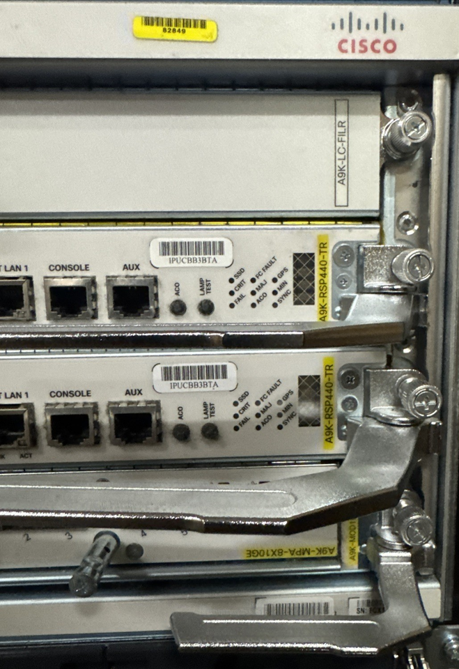 Cisco ASR-9904-AC Aggregation Services Router Chassis w/ 2x A9k ...