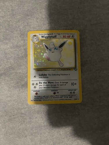 Pokemon Trading Card Wigglytuff Rare Holo Jungle Set 16/64 | eBay