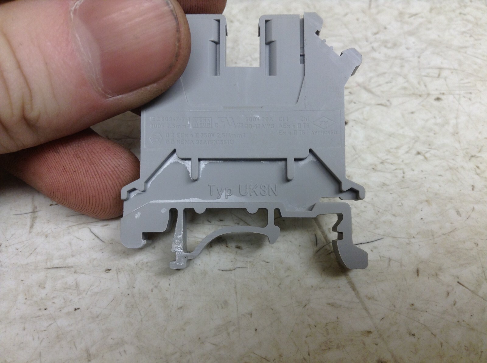 Phoenix Contact UK3N Gray Grey Din Rail Wire Terminal Lot of 50 | eBay