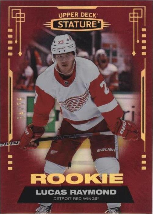 2021-22 Upper Deck Stature - Rookies Lucas Raymond #200 Red /75 (RC ...