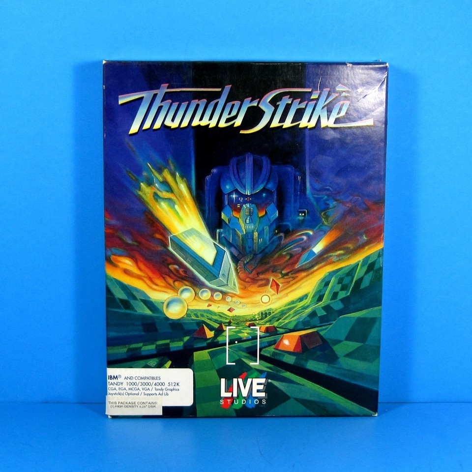 ThunderStrike pc game includes box, 5.25" disk, registration card & manual | eBay
