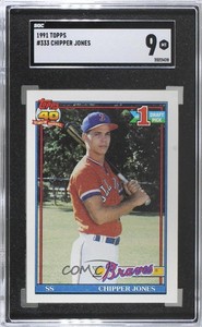 Chipper Jones 1991 Topps #333 Base Price Guide - Sports Card Investor