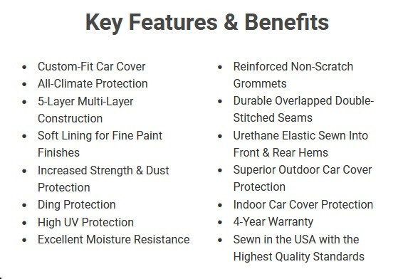 Covercraft 5-Layer All Climate Car Cover for Missan 240SX 1997 - 1998 ...