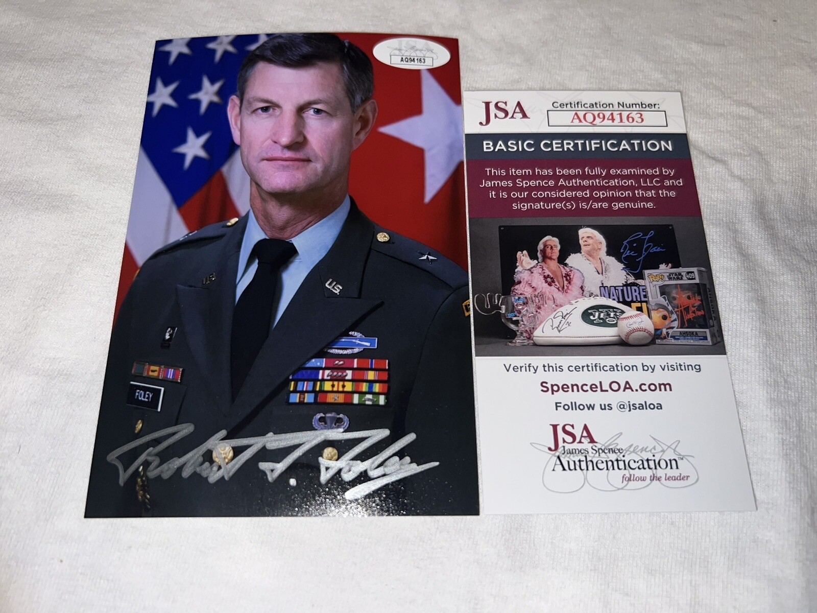 Robert F Foley Signed 4x6 Photo US Army Lieutenant General JSA Auth | eBay
