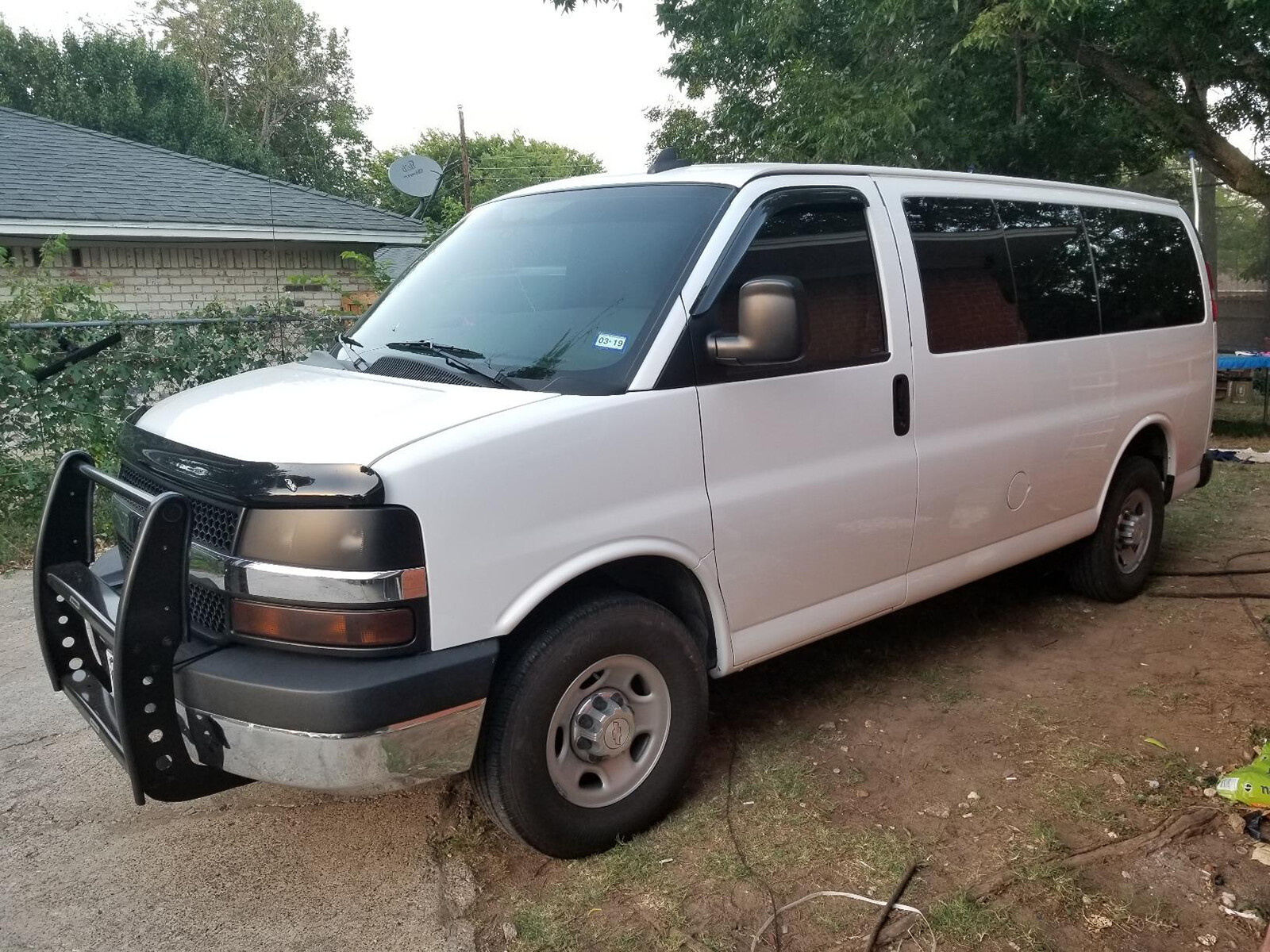 Tape-on Window Visor Sun Rain Guards for Chevy Express GMC Savana 1500 ...