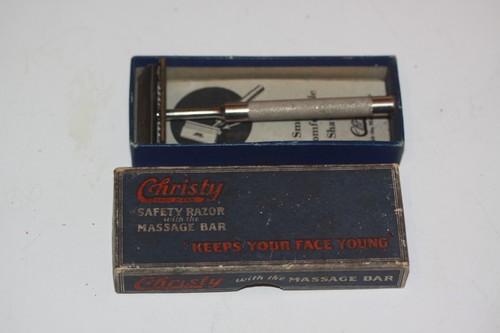 Vintage Christy Safety Razor & Original Box & Paperwork | eBay
