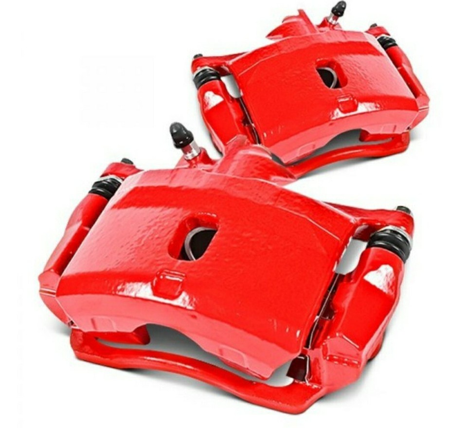 Red powder coated Brake Calipers R/L | eBay