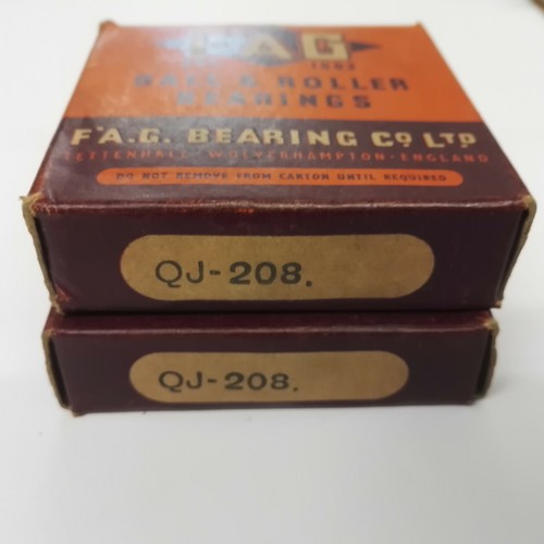 QJ208 FAG - Split Inner Race - Four Point Contact Bearing - in original ...