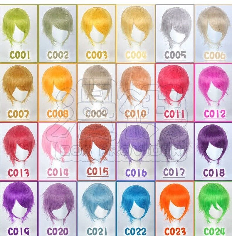 Anime Hair Color Chart