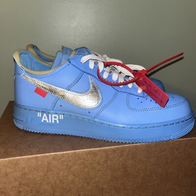Nike Air Force 1 Low '07 x Off-White MCA University Blue Size CI1173 ...