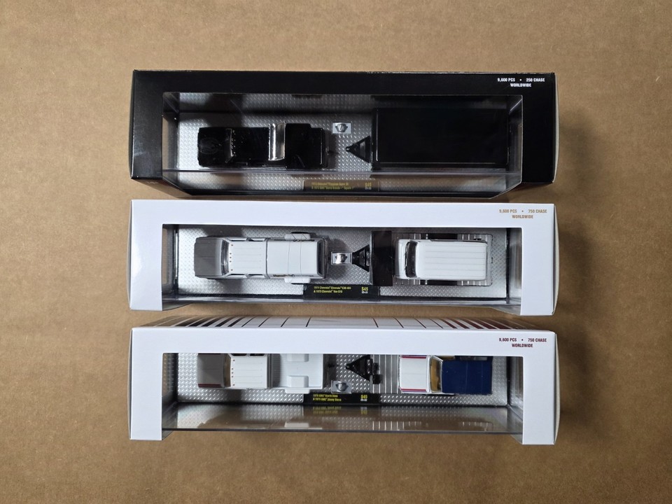 M2 Machines 2025 Squarebody Syndicate Hauler Set Of 3 Chevrolet GMC ...