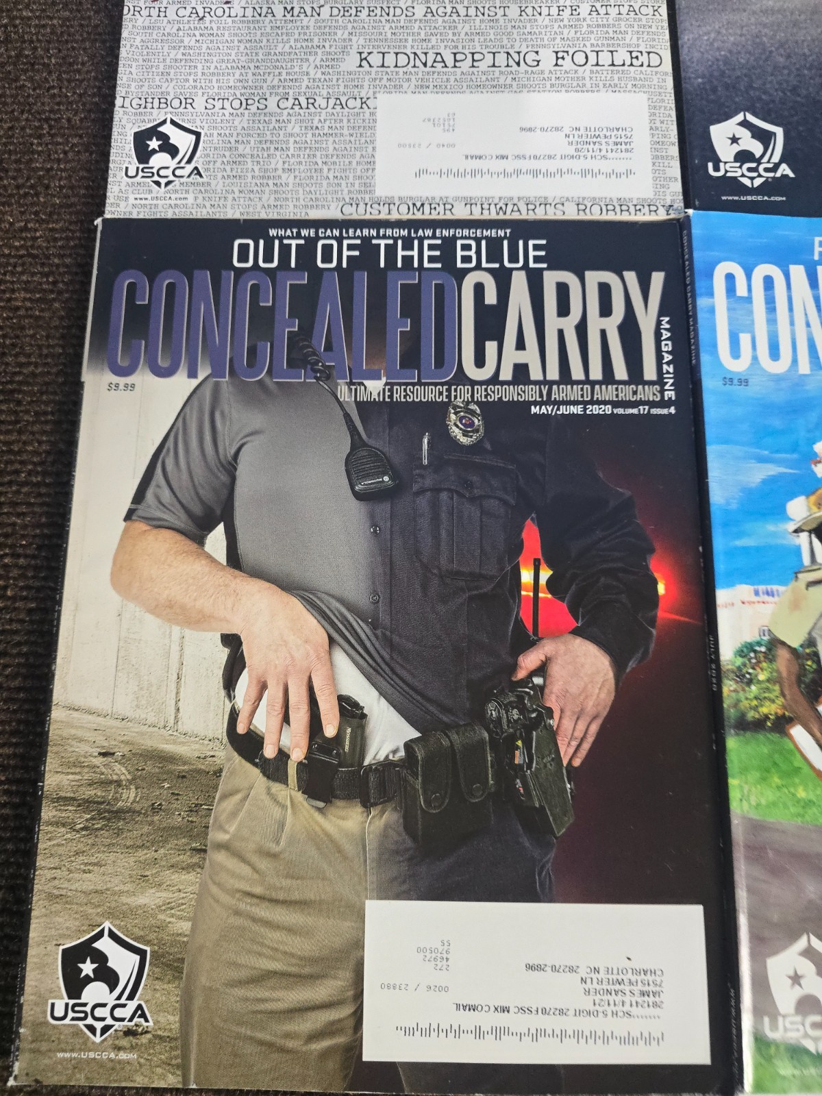 USCCA Conceal & Carry Magazine Set of 7 Self Defense Holsters year 2020 ...