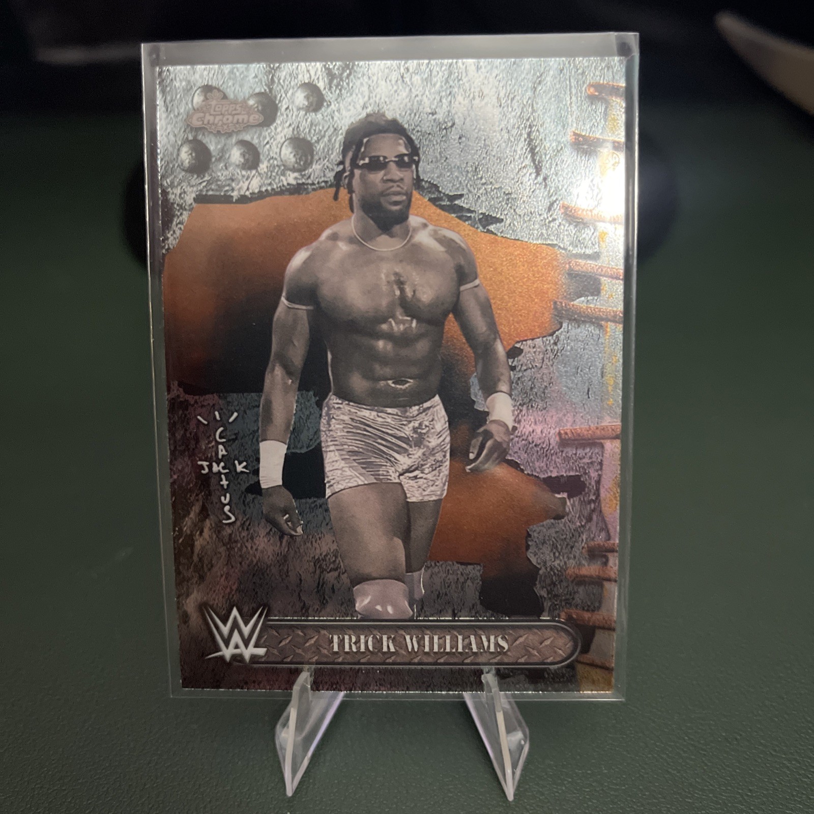 Trick Williams 2025 Topps Chrome WWE x Cactus Jack #32 Base Price Guide ...
