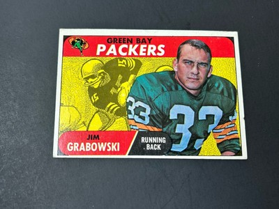 1968 Topps Football #183 Jim Grabowski Rookie EX- SoftGreen Bay Packers ...