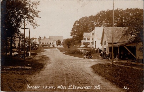 Village Looking West, EAST STONEHAM, Maine Real Photo Postcard | eBay