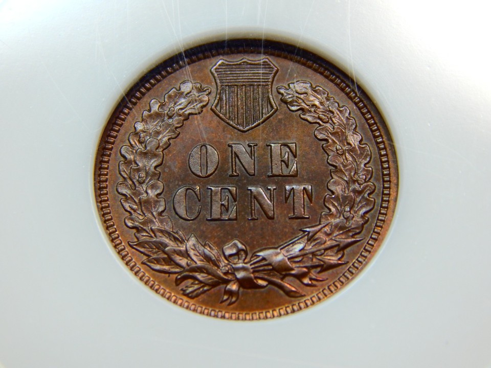 1884 1C Proof Indian Head Cent PF-66BN NGC/CAC, Old Fatty Holder, Nice ...