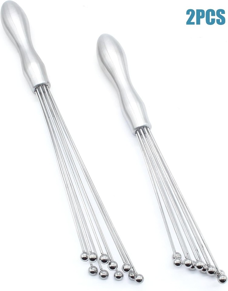 2PCS Stainl Steel Ball Whisk, 10 Inch & 12 Inch Wire Egg Whisk, | eBay