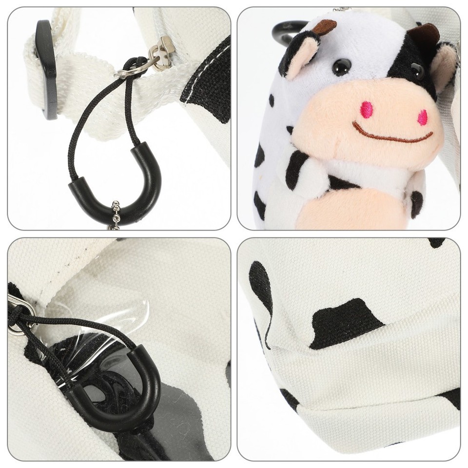 1pc Cow Crossbody Bag Cute Canvas Bag with Random Pendant Color | eBay ...