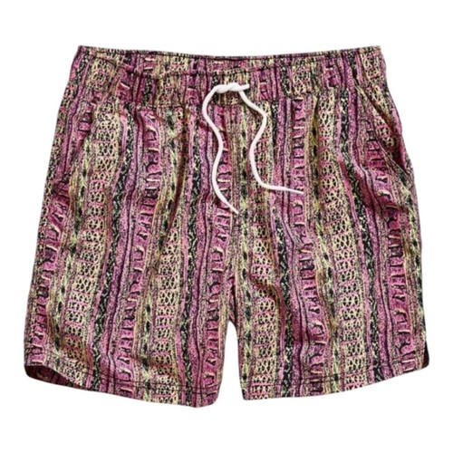 Urban Outfitters Retro Patterned Mesh-lined Swim Trunks 90s Beach ...