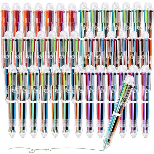100 Pack Multicolor Pens 6-in-1, Party Backs to School Pens, Bulk Fun ...