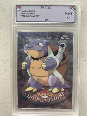 Pokemon - Blastoise #9 - 2000 TOPPS CHROME - PCG 10 MINT | eBay