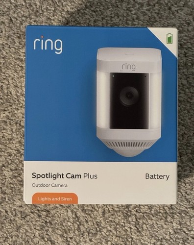 Ring Spotlight Cam Plus Battery Powered Outdoor Camera Lights and Siren ...