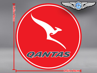 QANTAS AIRWAYS ROUND LOGO DECAL / STICKER | eBay