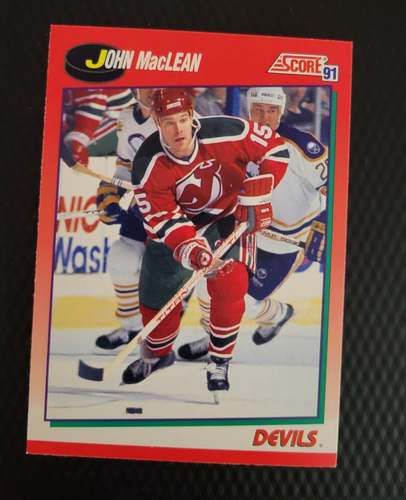 1991-92 Score Canadian JOHN MACLEAN New Jersey Devils Hockey NHL #210 ...