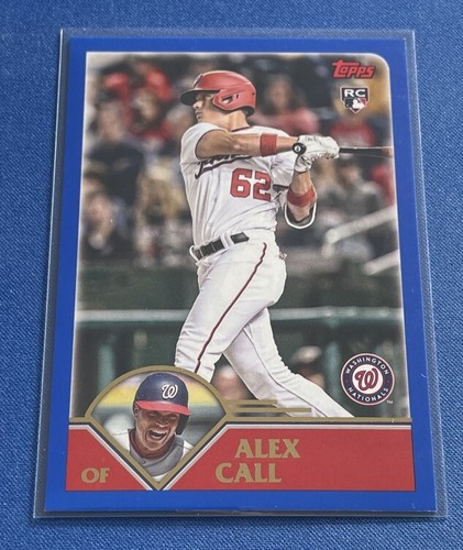 2023 Topps Archives 2003 Topps Design #222 Alex Call RC Washington ...