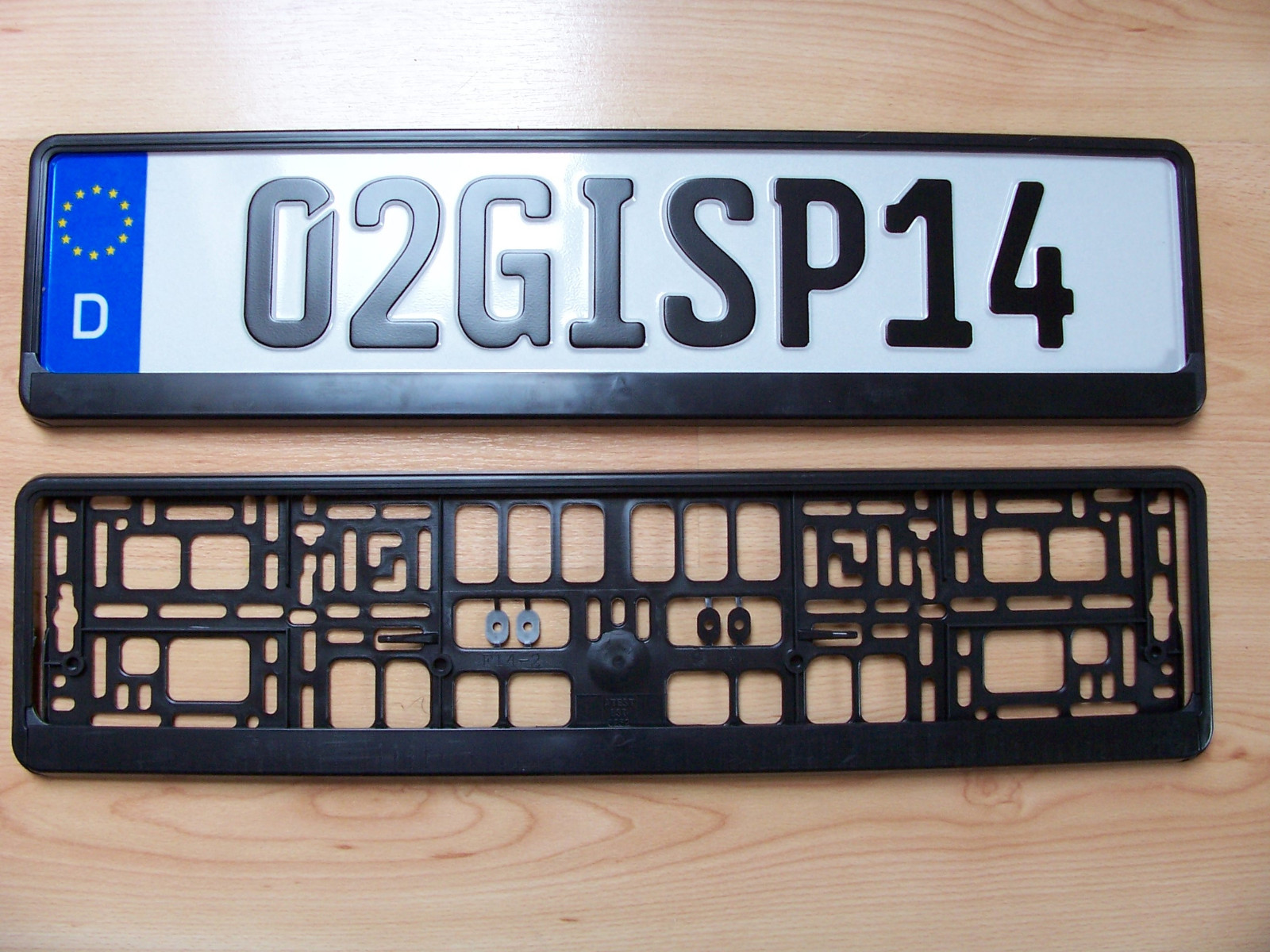 European Euro License Number Plate Holder Frame Car UK EU Porsche BMW ...