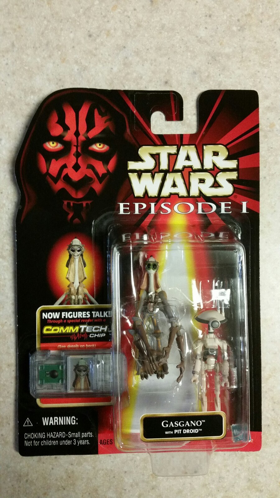 Star Wars The Phantom Menace: Gasgano with Pit Droid Figure CommTech ...