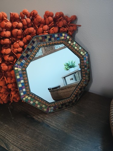 New PartyLite Global Fusion Mirror Tray In Box, Beautiful Mosaic, 12 ...