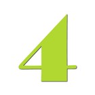 HOUSE NUMBER 4 Broadway Acrylic Large Floating Stylish Modern Gloss ...