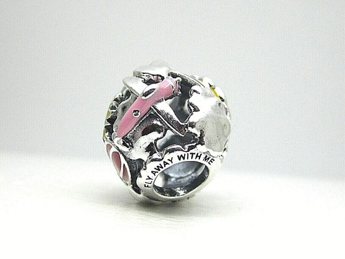 Authentic Pandora #791695C01 Fly Away Rainbow Sky & Travel Charm for ...