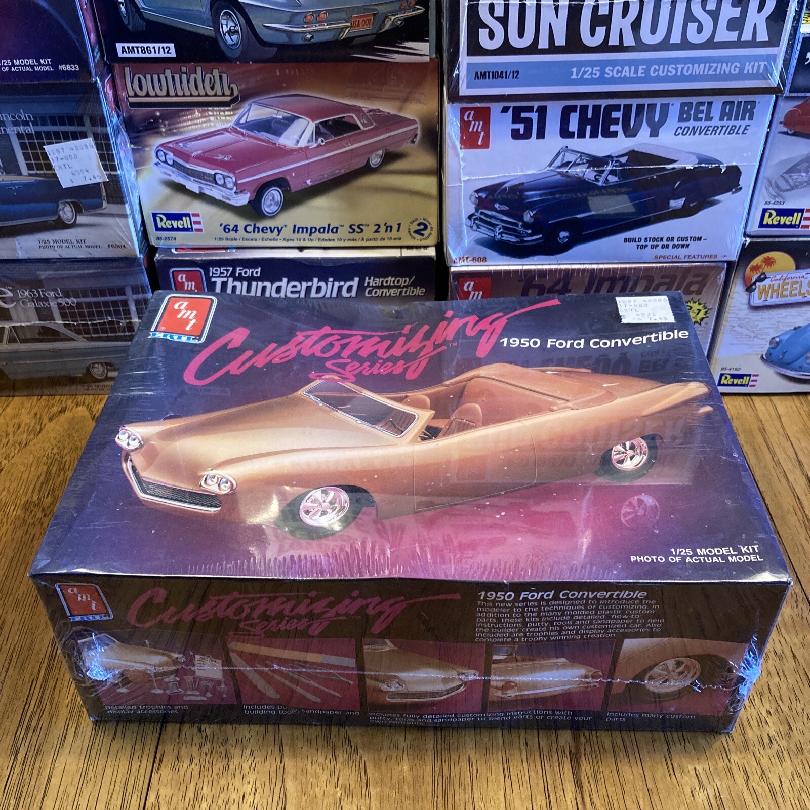 AMT 1950 Ford Convertible Customizing 1/25 Scale Vintage Model Kit 1987 ...