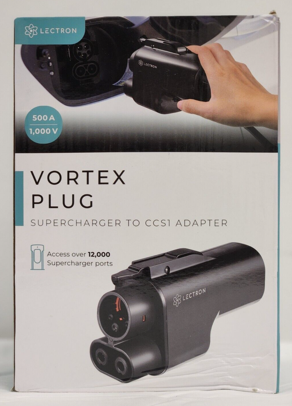 Lectron Tesla Supercharger (NACS) to CCS Adapter 500A 1000V Vortex Plug ...