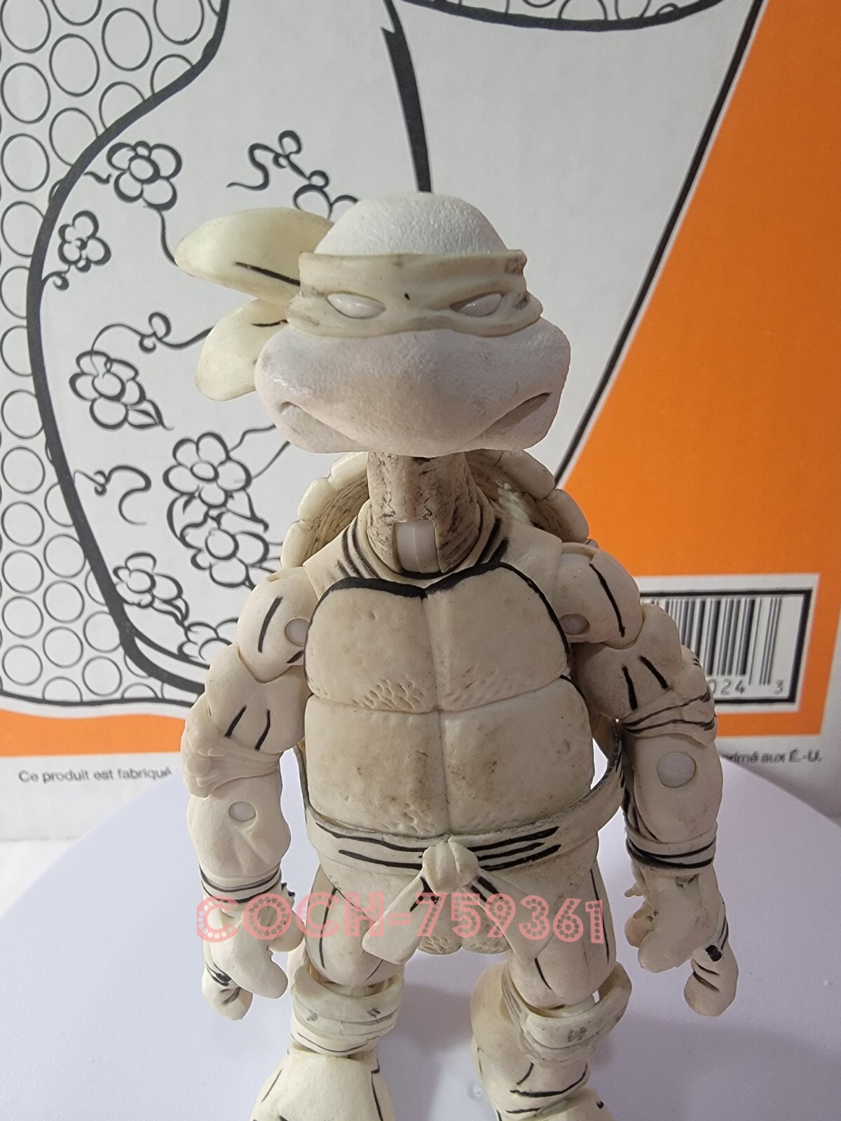 Neca Black White 2008 Teenage Mutant Ninja Turtles Tmnt Used #1 Figure ...