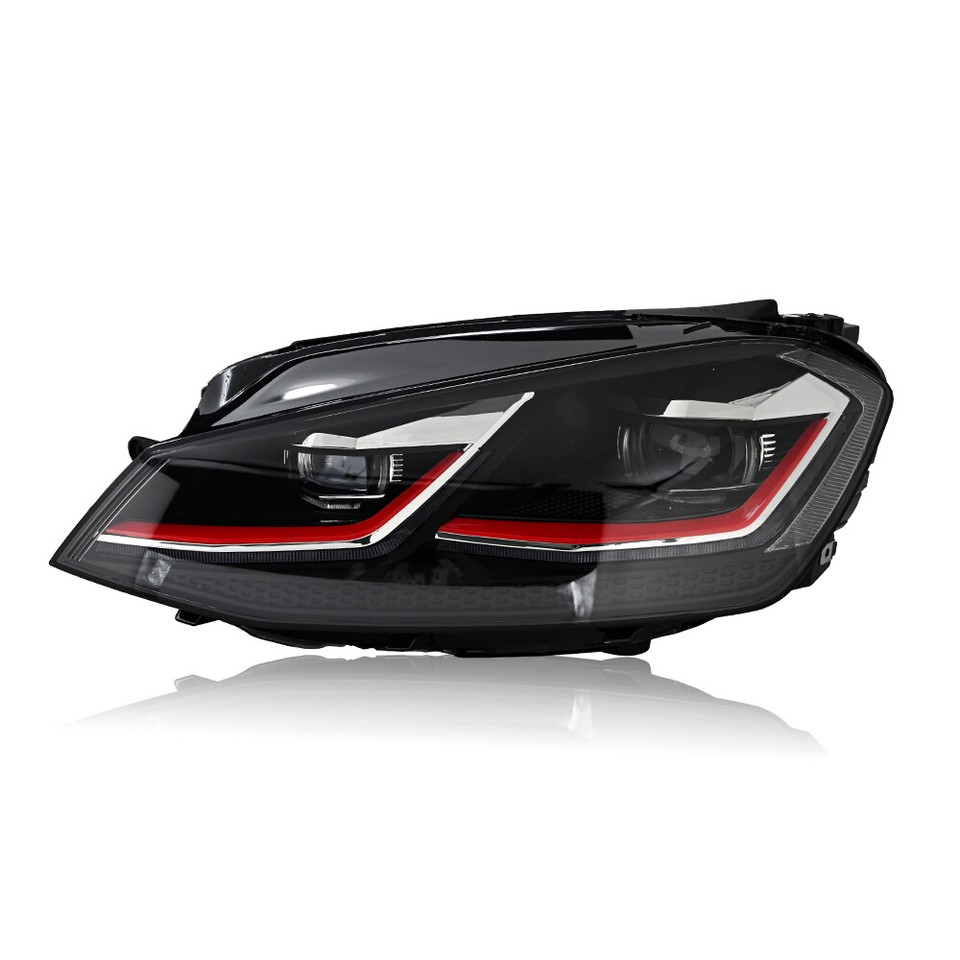 Full LED Projector Headlights For 2013-2018 MK7 VW Golf - RED ...