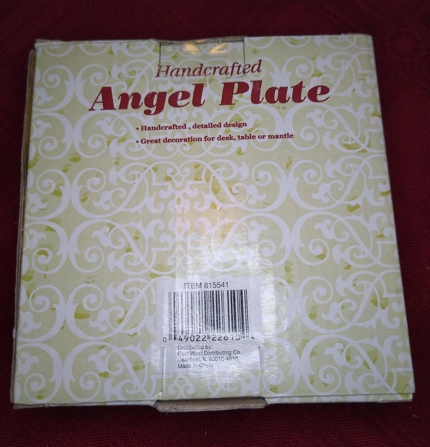 Small Decorative 3d Embossed Angel Plate Handcrafted With Easel for ...