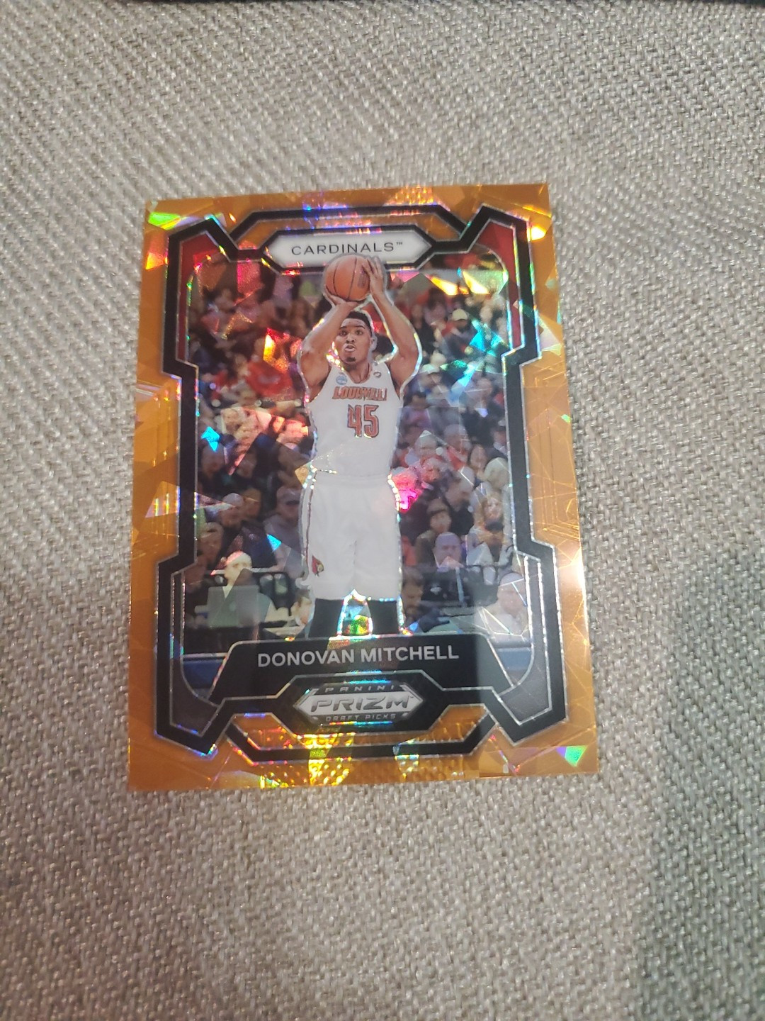 Donovan Mitchell 2024 Prizm Draft Picks #75 Orange Ice Price Guide ...