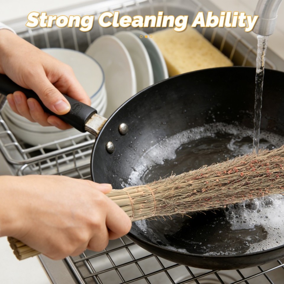 5pcs Whisk Broom Handmade Broomstick with Long Handle Sweeping Duster ...