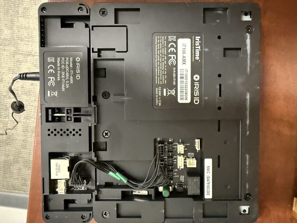 Iris i8000 time clock, biometric, used with Paychex system, great ...