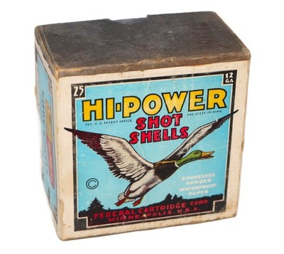 Federal Hi-Power 12 Ga. 2-Pc Shotgun Shell Box - EMPTY | eBay
