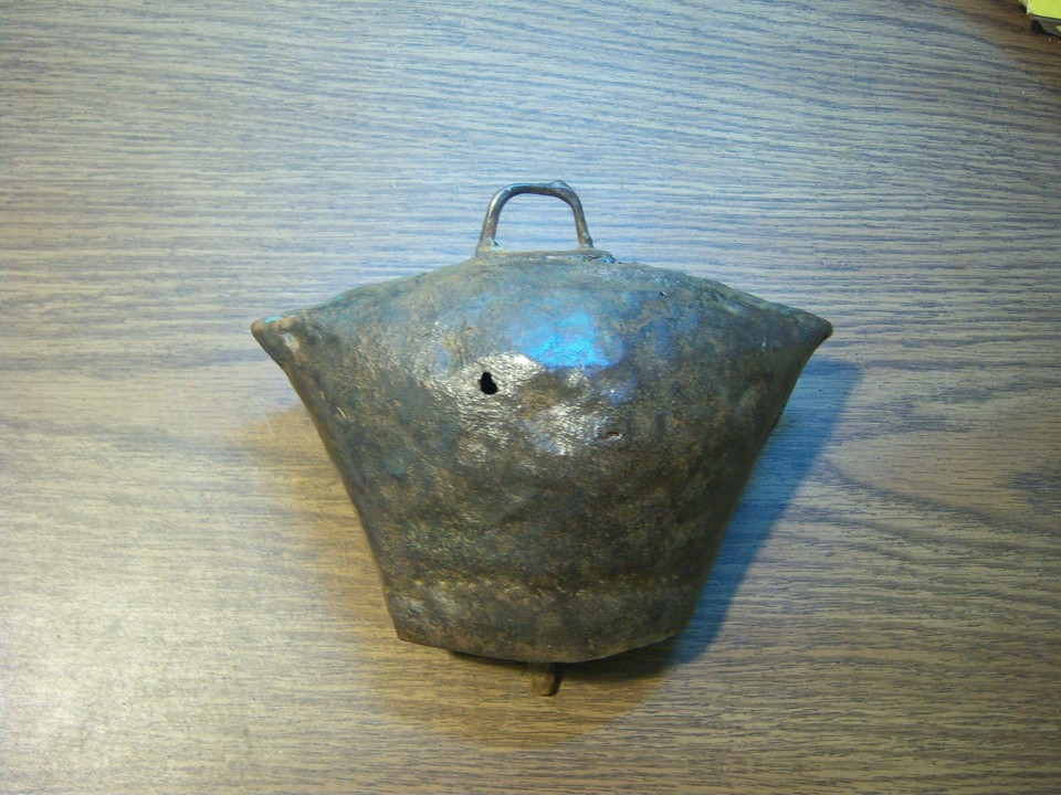 Large Antique Handcrafted Cow / Cattle Bell With Clapper ~ PR795 | eBay UK