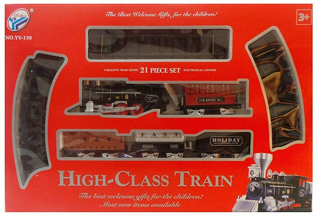 NEW High Class Train Set 21 Piece Kids Toys with Realistic Sound ...