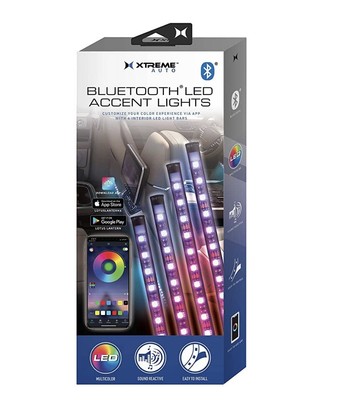 Xtreme Bluetooth LED Car Accent Light, 4 Pack, Mobile App Control | eBay